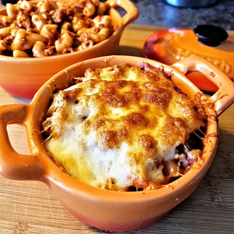 Beef and Macaroni au Four - Evelyn Chartres