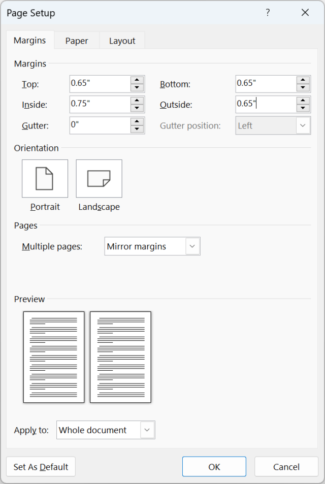 Full Page High Quality Images Using Microsoft Word and KDP