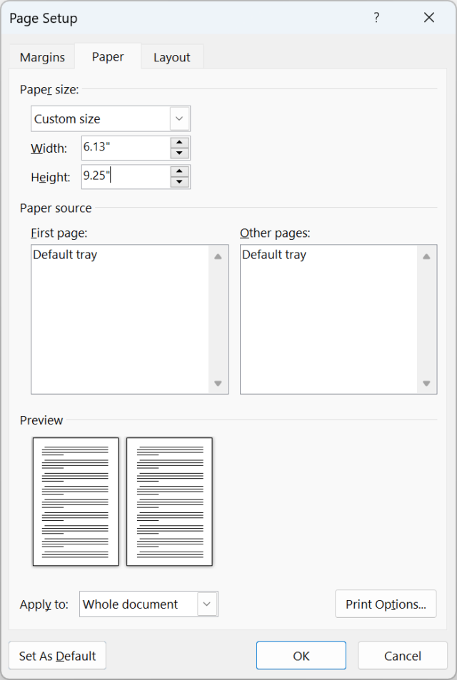 Full Page High Quality Images Using Microsoft Word and KDP